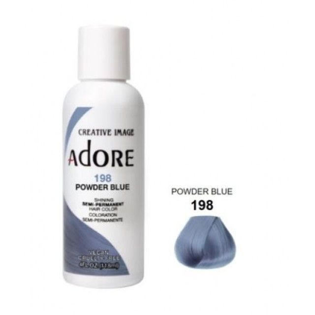Adore Semi Permanent Hair Color Powder Blue | Cosmetize UK