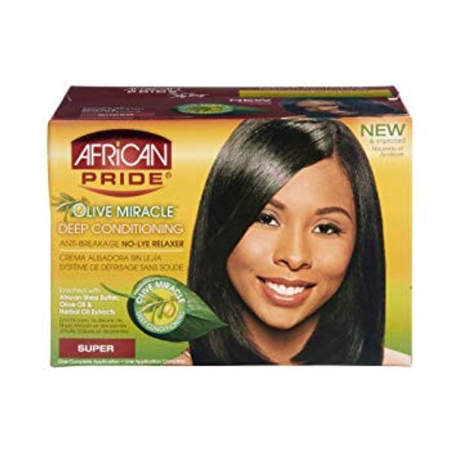 African Pride Olive Miracle Deep Conditioning Anti-Breakage No-lye ...