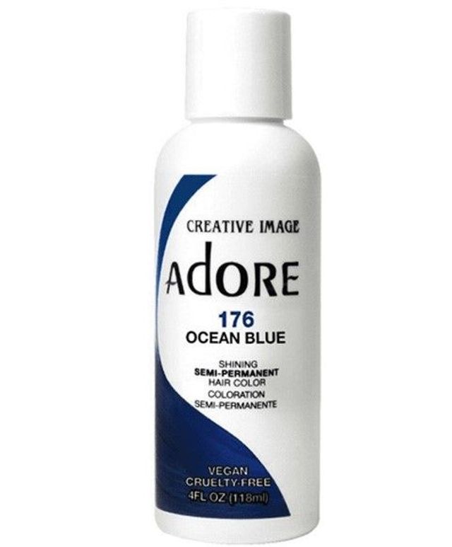 Adore Semi Permanent Hair Color Ocean Blue | Cosmetize UK
