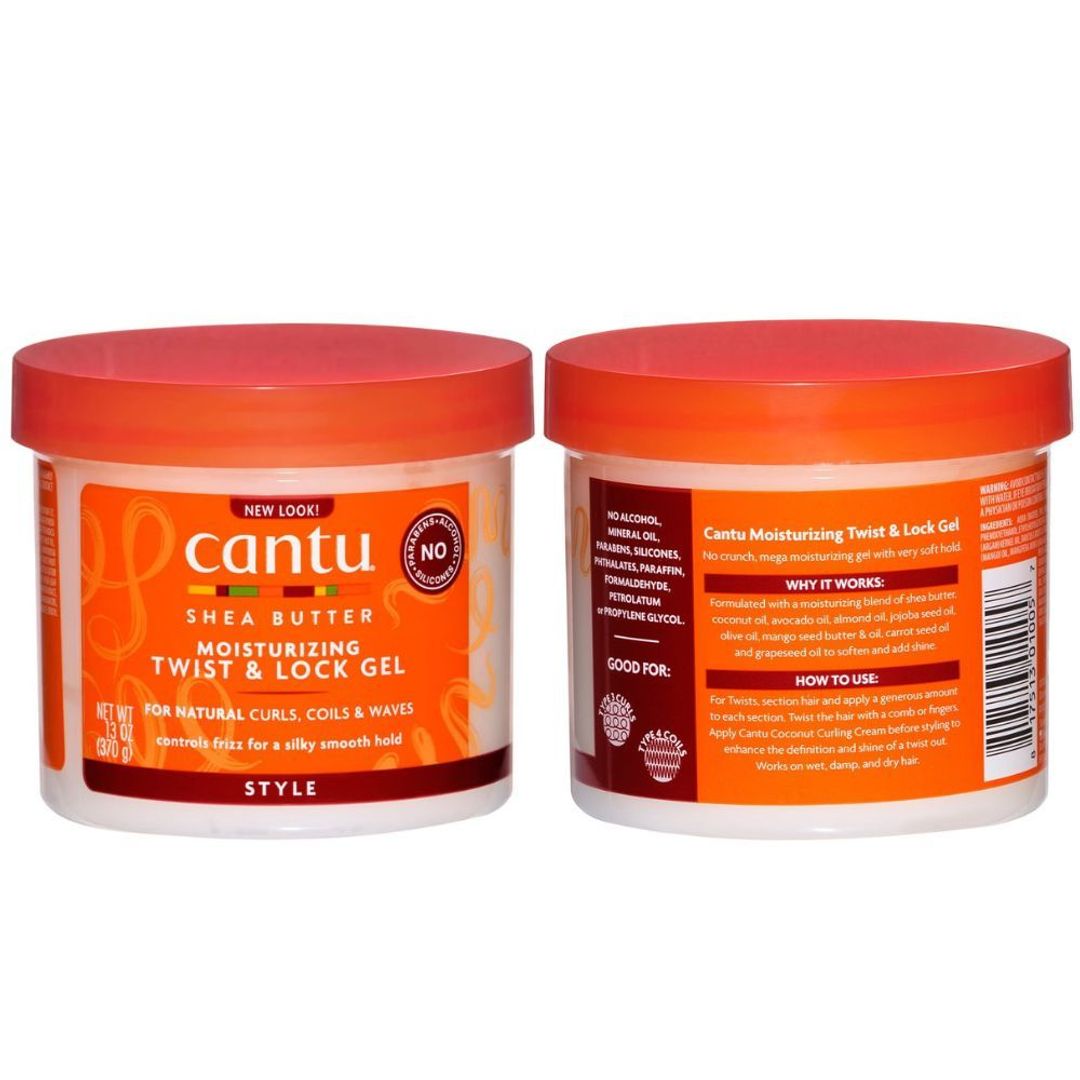 Cantu Shea Butter Moisturizing Twist & Lock Gel for Natural Hair 370g ...