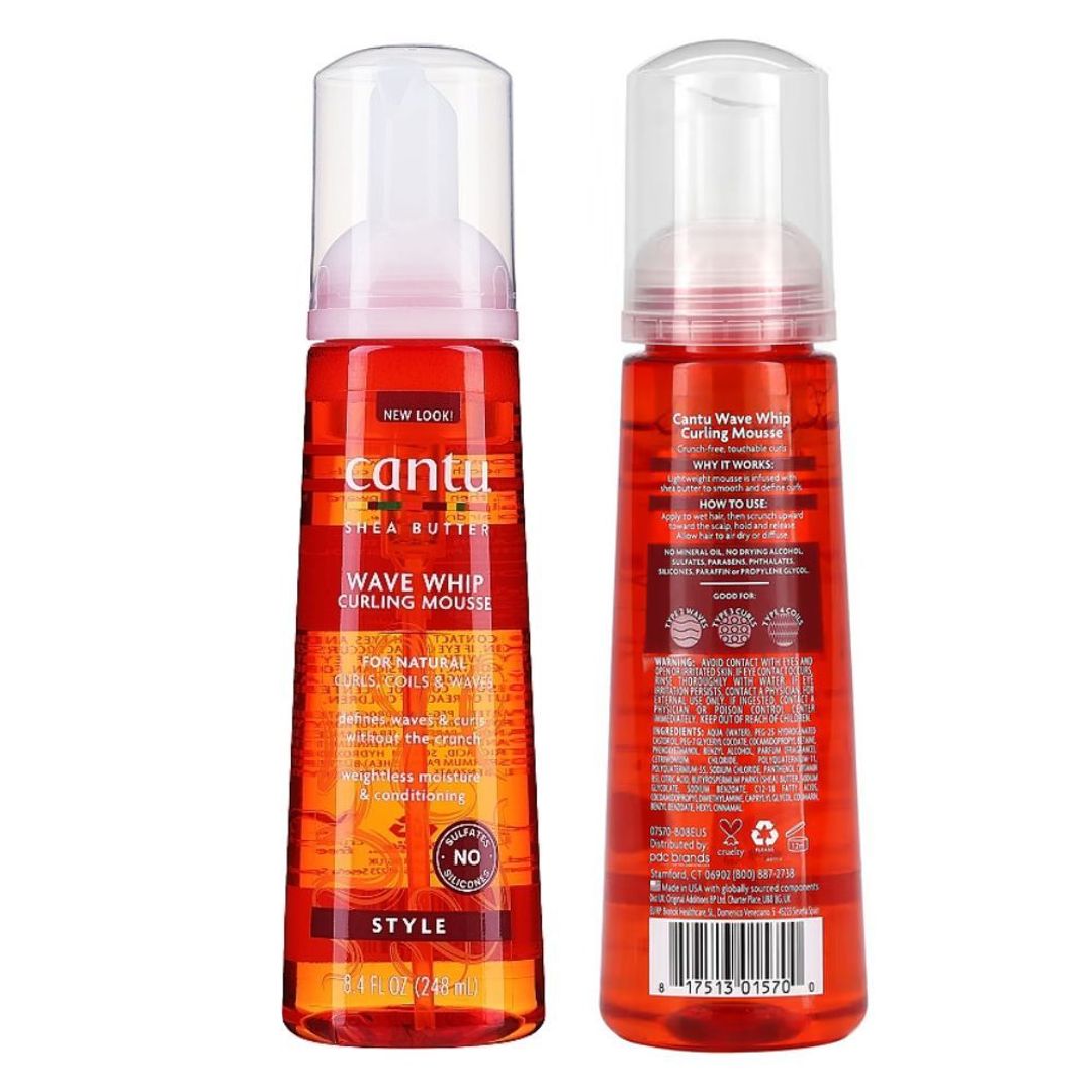 Cantu Shea Butter For Natural Hair Wave Whip Curling Mousse 248ml | Cosmetize UK
