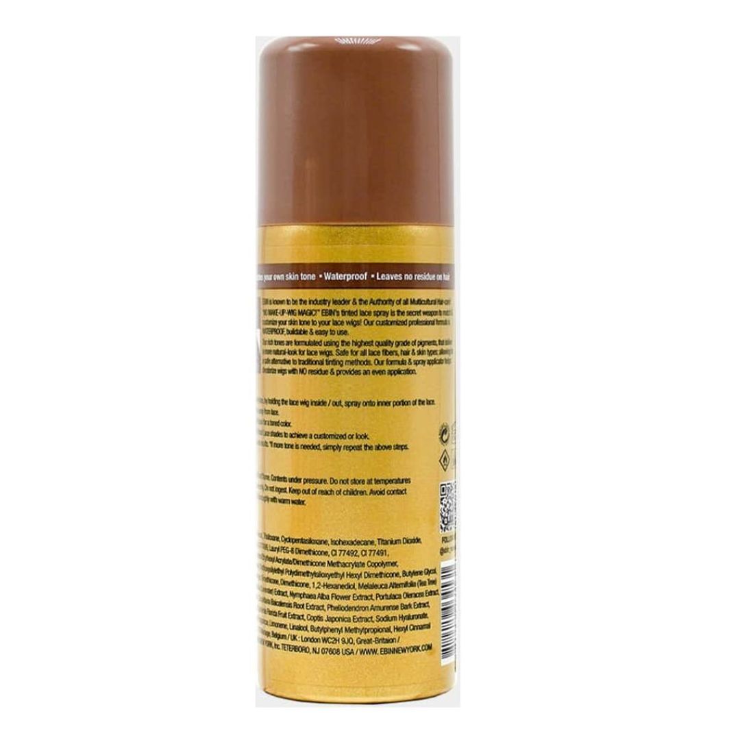 Ebin New York Tinted Lace Aerosol Spray - Cool Deep Brown - 80ml ...