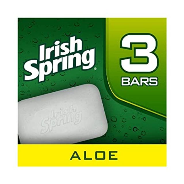 Irish Spring Aloe Deodorant Bar Soap (3 Bar Pack) | Cosmetize UK