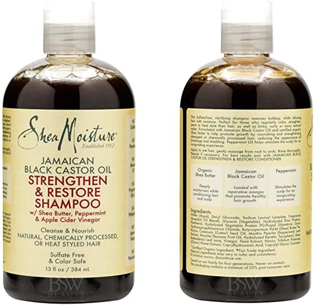 Shea Moisture Jamaican Black Castor Oil Strengthen, Grow & Restore ...