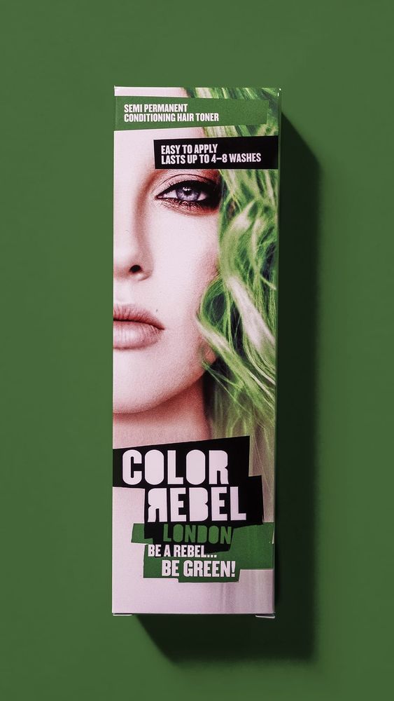 Color Rebel Semi Permanent Conditioning Hair Toner - Be Green ...