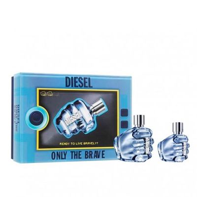 Diesel Only The Brave Gift Set 75ml EDT + 35ml EDT | Cosmetize UK