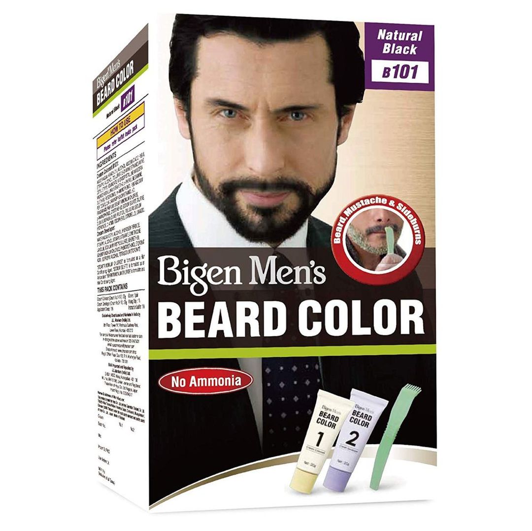 Bigen Men's Beard Colour Natural Black B101 | Cosmetize UK